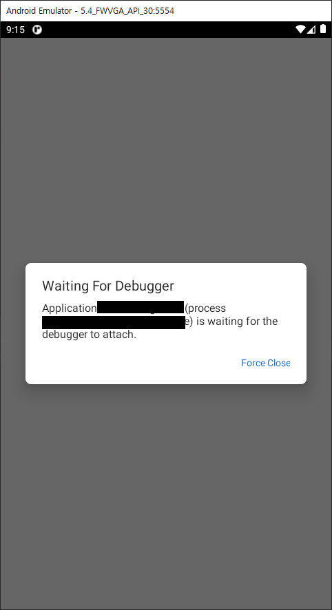 android studio AVD Waiting For Debugger / Run 무한대기 - mysetting