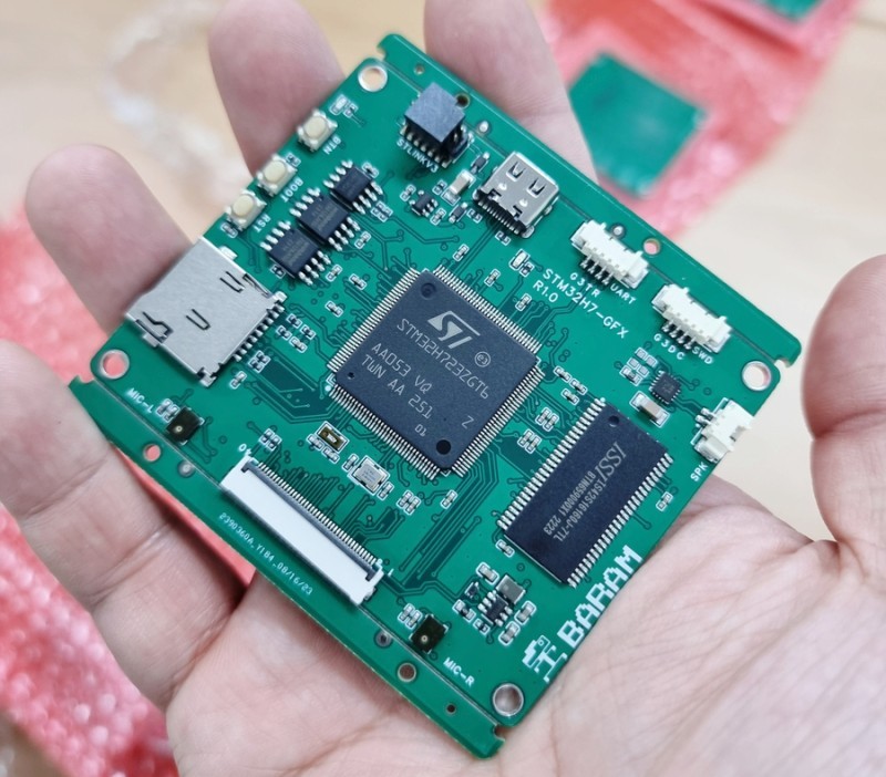 STM32H7-GFX 보드 도착! - mysetting